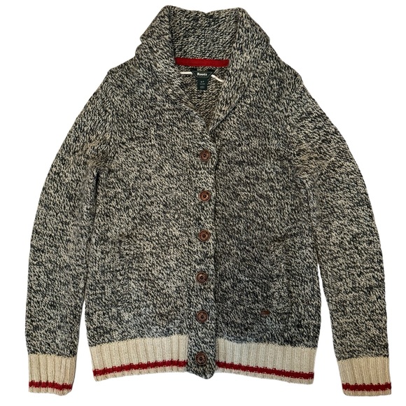Roots | Sweaters | Roots Cabin Chunky Knit Button Shawl Cardigan ...
